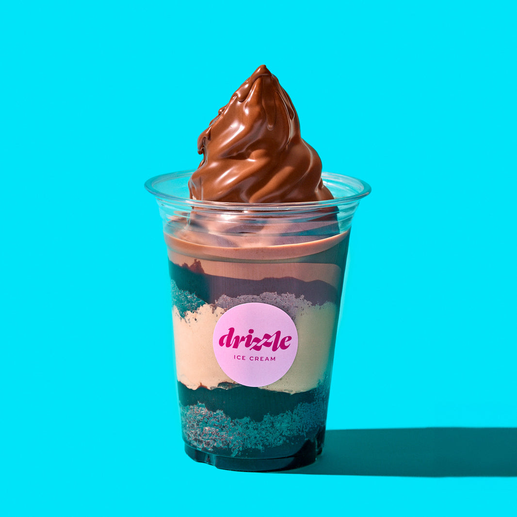 Drizzle ice cream | Trendy ice cream Edmonton | Twist ice cream